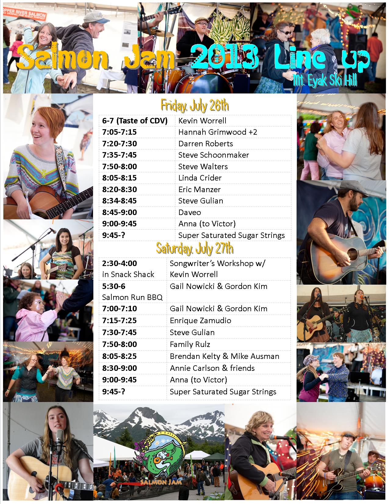 lineup flyer – Copper River Salmon Jam